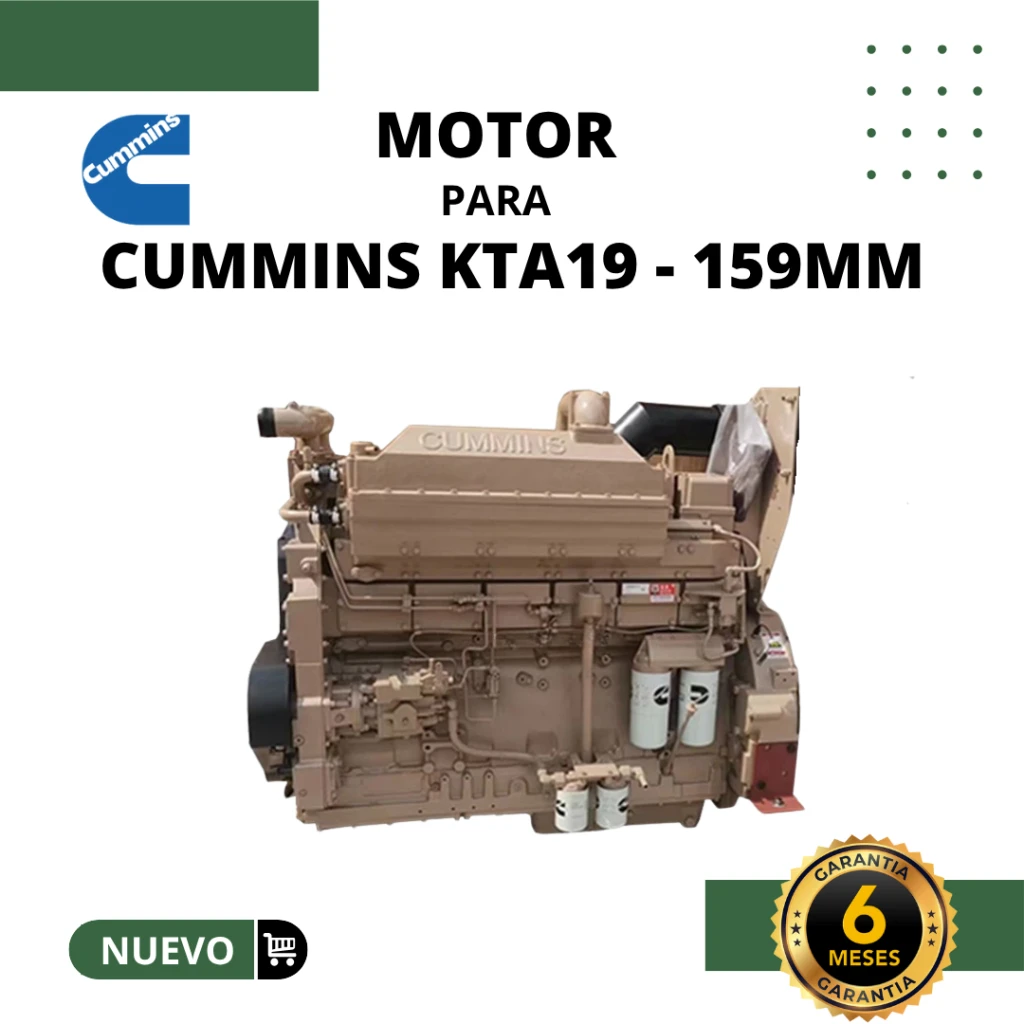 Motor para Cummins KTA19 (Completo) 159mm