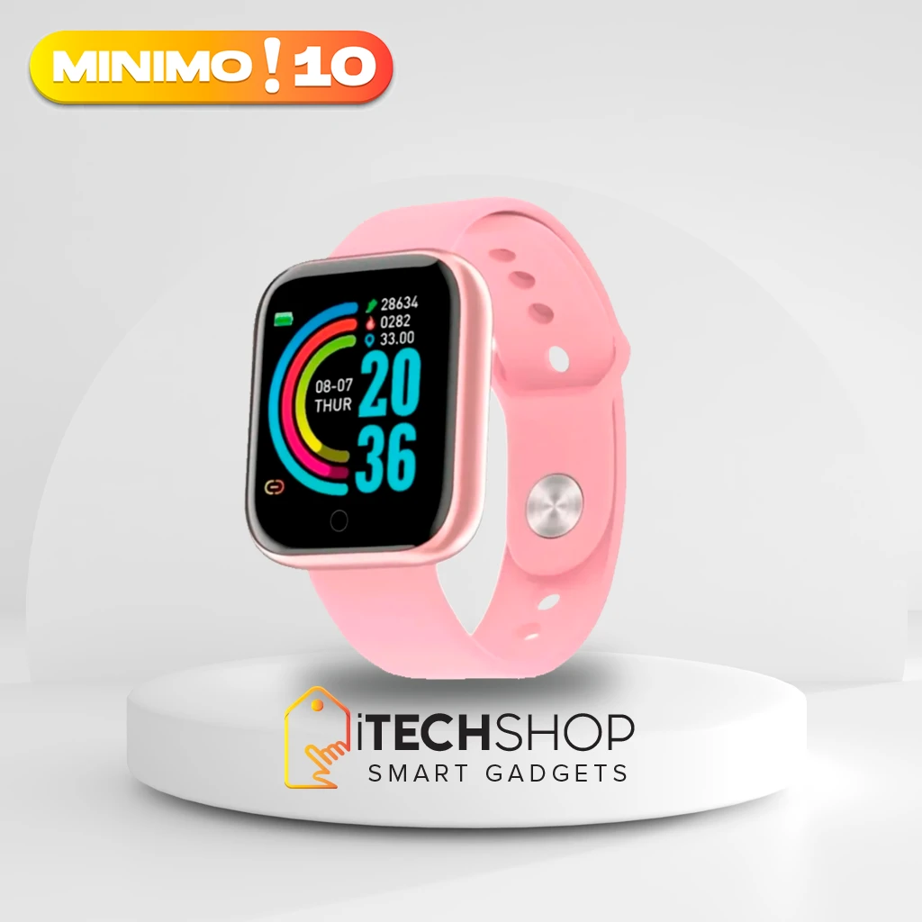 Reloj smartwatch D20 macaron