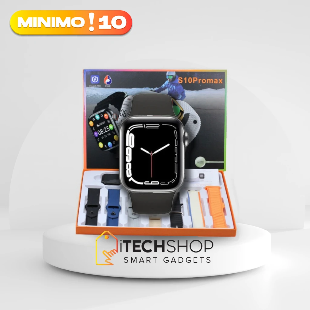 Reloj smartwatch S10 pro Max con 7 mallas