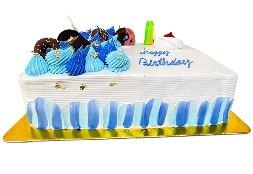 Torta rectangular paleteado medialuna